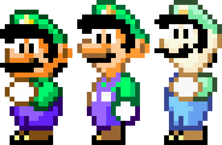 Luigi 16 Bit Sprite