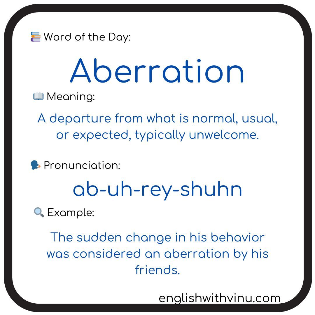 Aberration In A Short Sentence