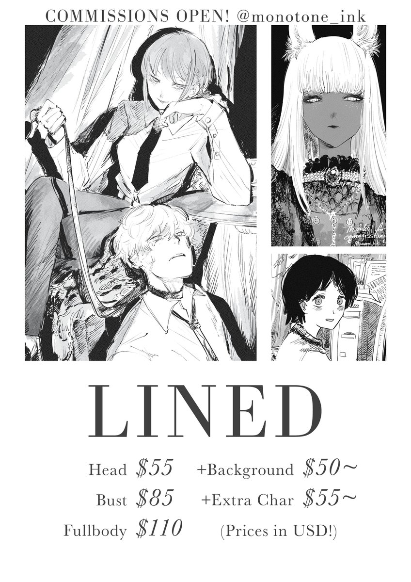 「Reposting for better clarity - Commissions are Open! DM me i」monotone_ink | Comms Open!の漫画