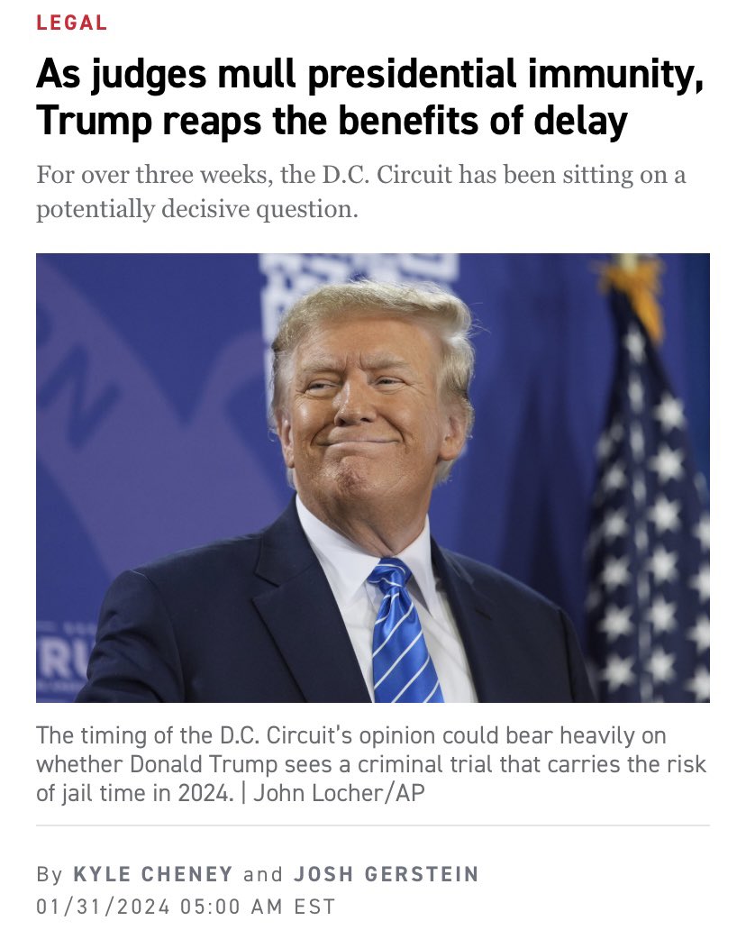 As judges mull presidential immunity, Trump reaps the benefits of delay ...