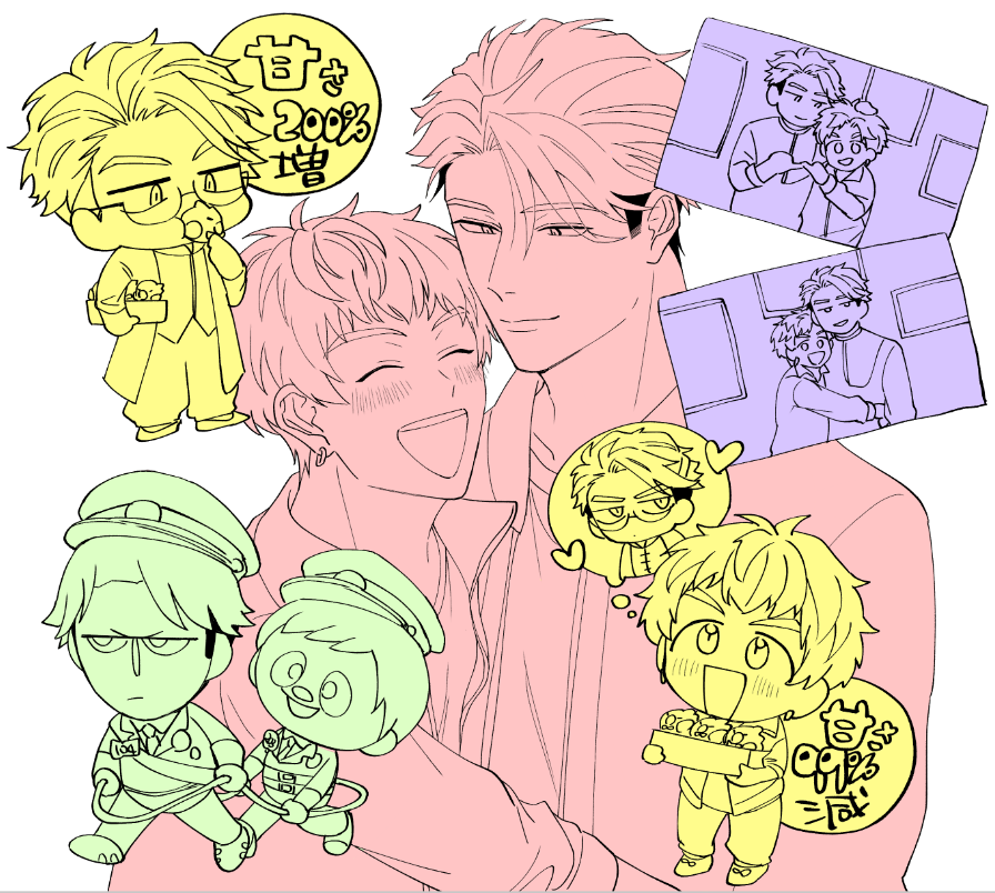 「一月しゅごかったね…っていうのを描いてるんですがカラーはまた改めて…午後に思いつ」 惷希 5 3フルブル 5 5エアブーのイラスト