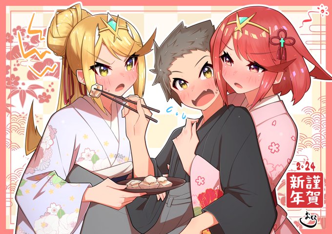 年はじめという事で晴れ着が多めでした。 今年も色んなホムヒカたちを描いて.. | おそら＠C106/土曜日/東ト-52b さんのマンガ | ツイコミ(仮)