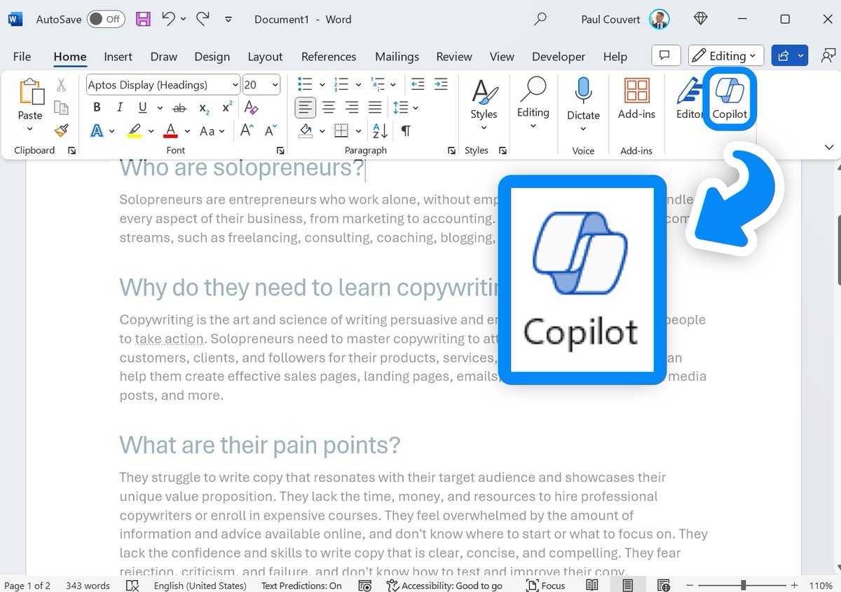 Word got superpowers with Copilot It changed my writing workflow Copilot in Word can: - Help you ...