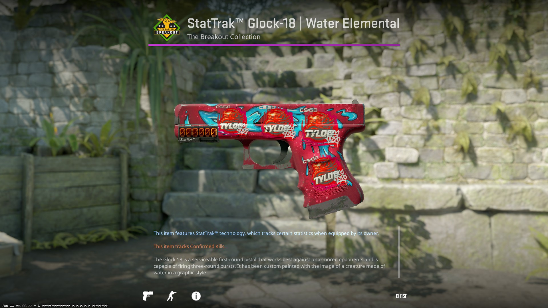 Glock Water Elemental Wallpaper