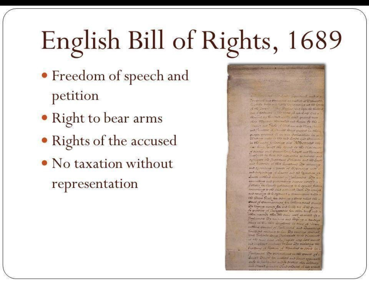 English Bill Of Rights The English Bill Of Rights | Teaching American