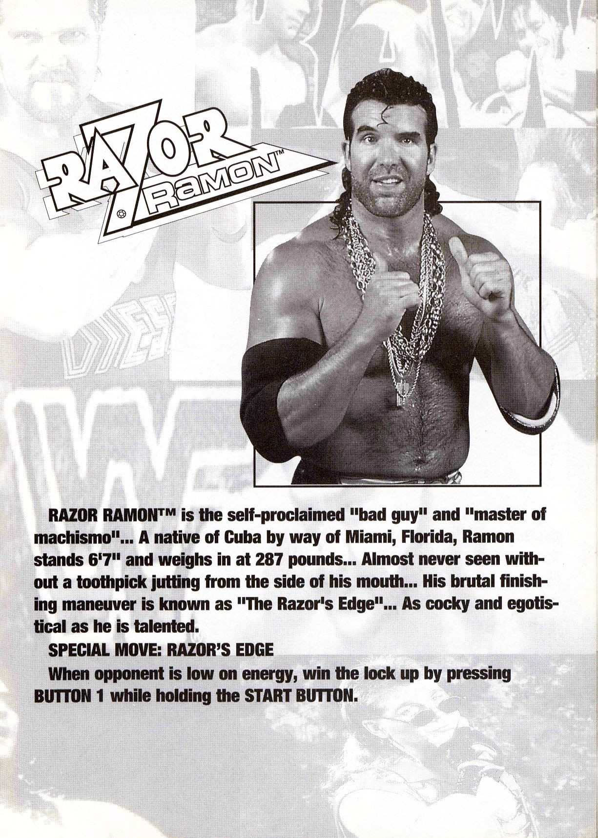 Razor Ramon Toothpick Razor Ramón Was The Man | Facebook