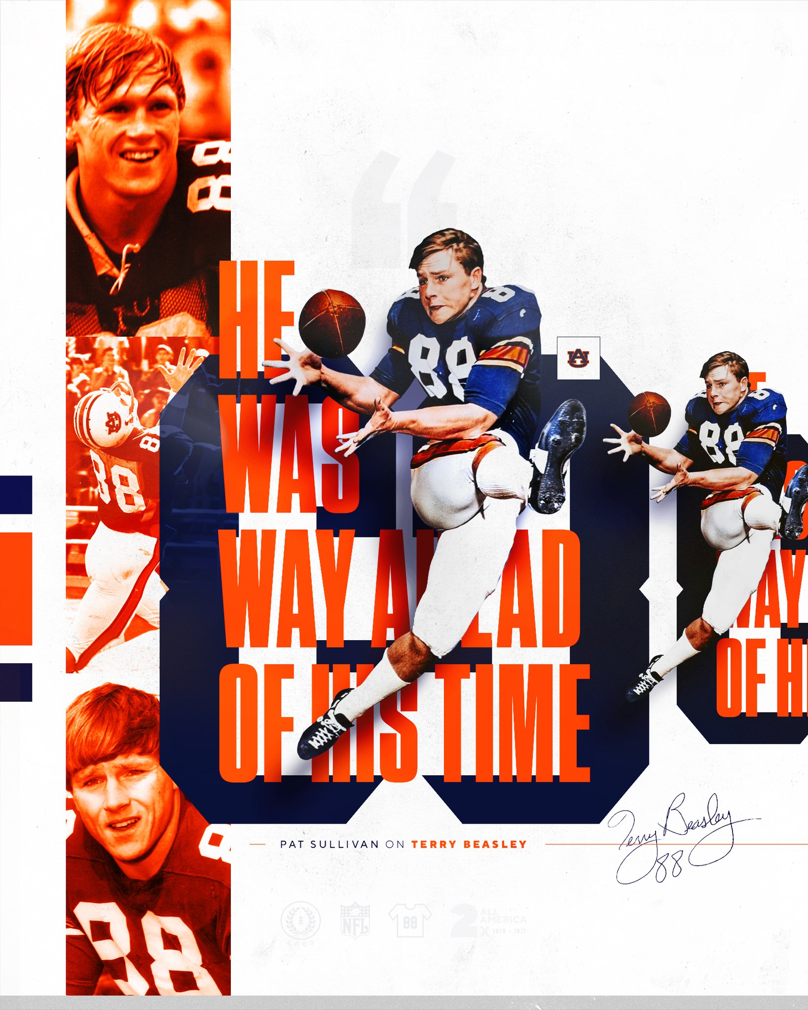 Terry Beasley Auburn Auburn Tigers Terry Beasley #88 Wide Receiver