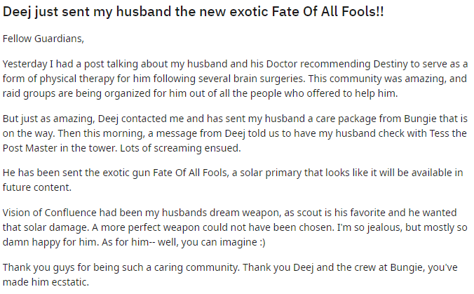 Fate Of All Fools Destiny