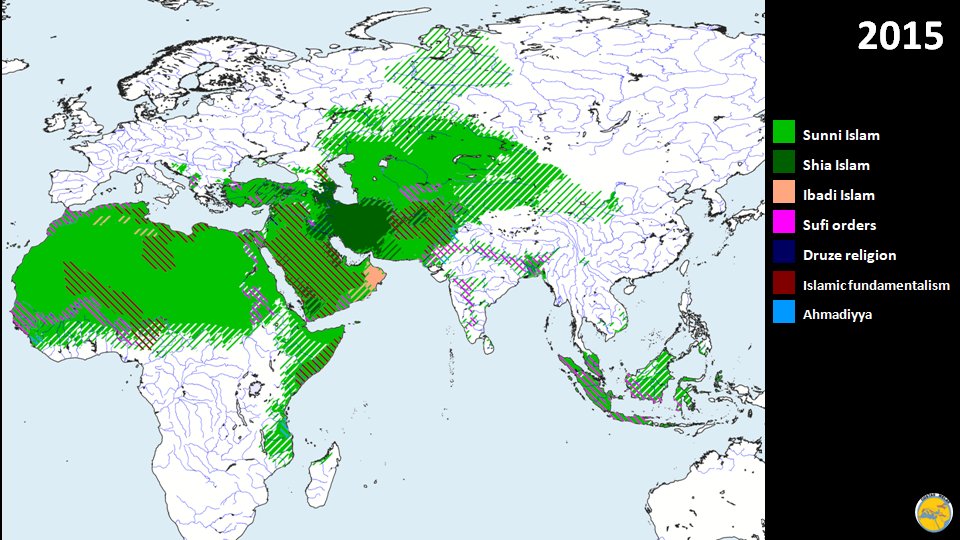 Islamic Religion Map Ariel Palacios On X: "RT @VividMaps: Islam In