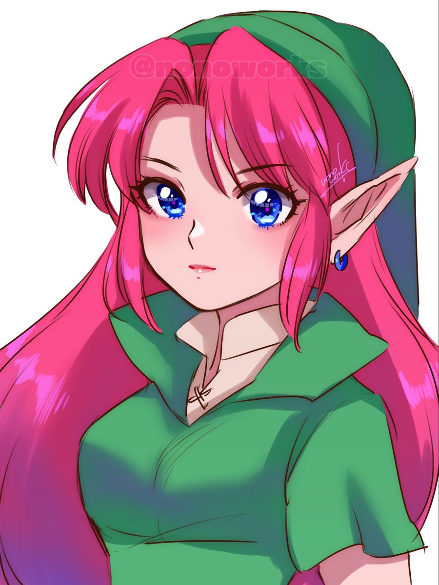 「Pink Link【Ocarina of Time ver.】 」|🐥nonoのイラスト