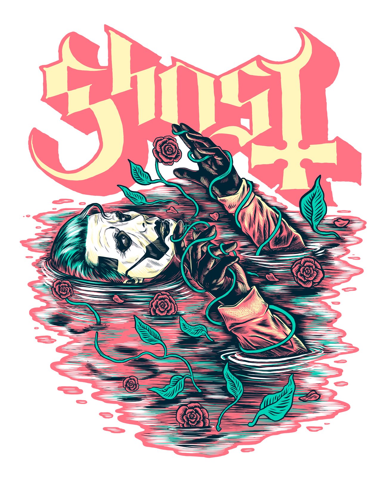 Ghost Band Oversized Poster Ghost Band Poster Etsy