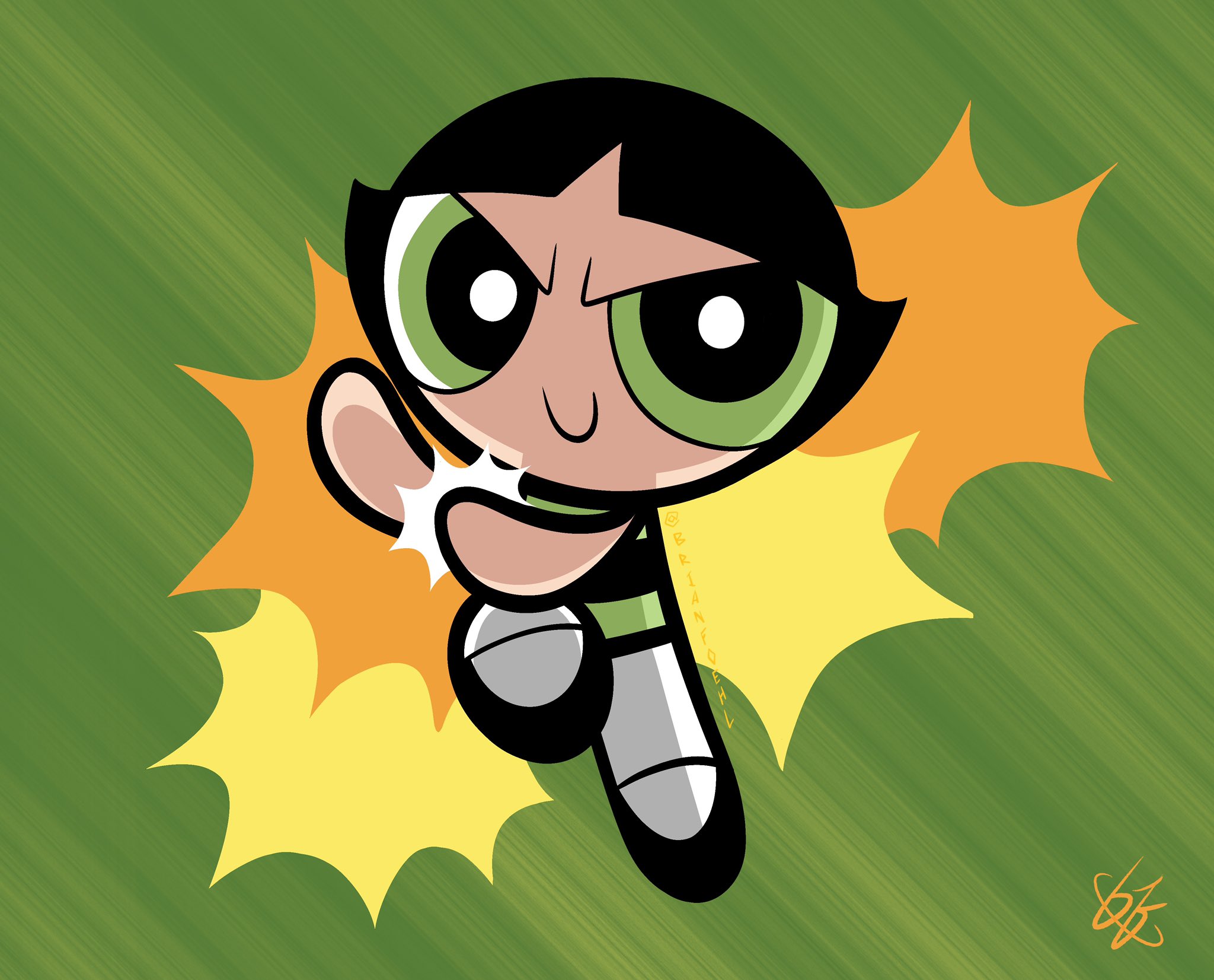 Power Puff Girls Buttercup Wallpaper