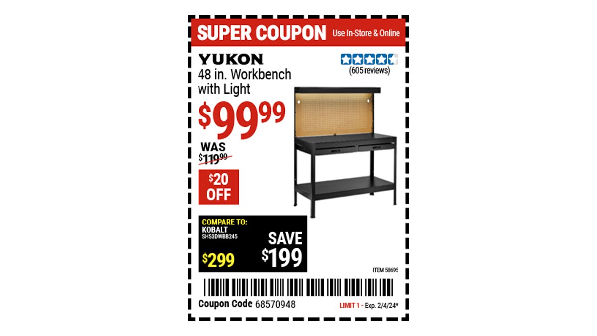 Harbor Freight Workbench Coupon Harbor Freight Tools Coupons – Save