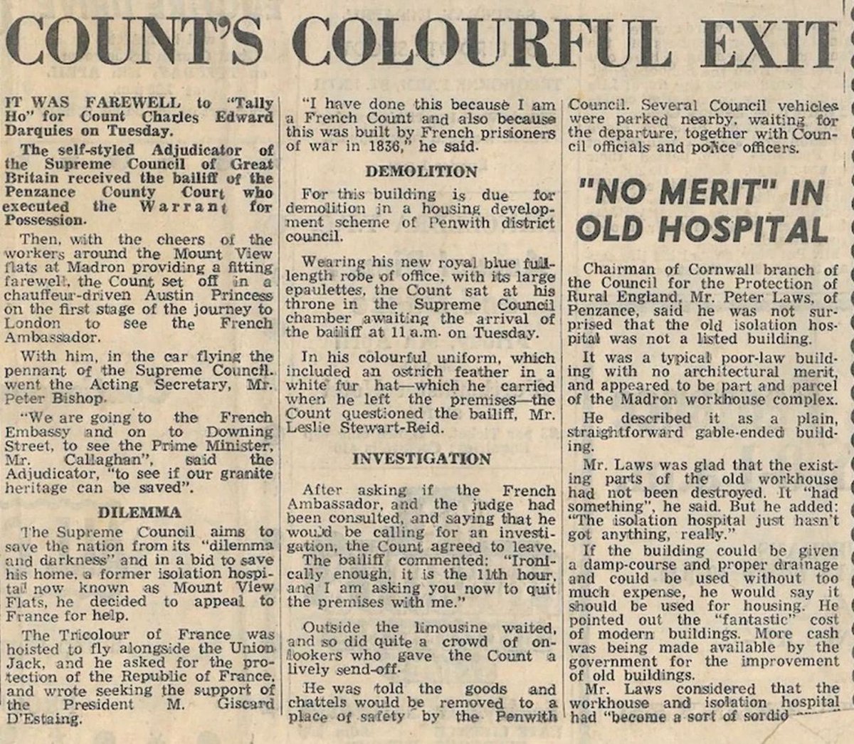 Article from 1976 covering Aleister Crowley’s son (Randall Gair Doherty ...