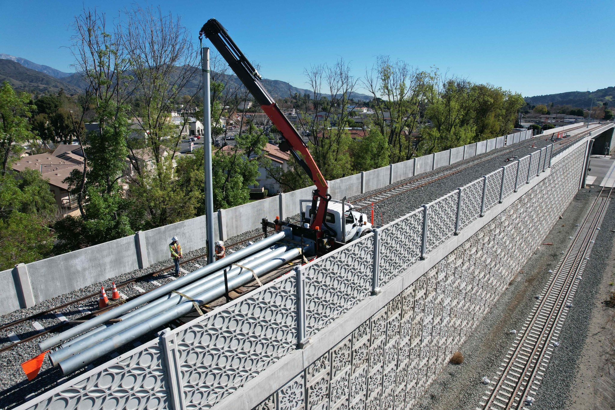 Installing Overhead Catenary System