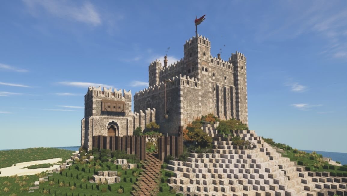 Inside Medieval Castles Minecraft Plains Castle | Dungeon Now Loading