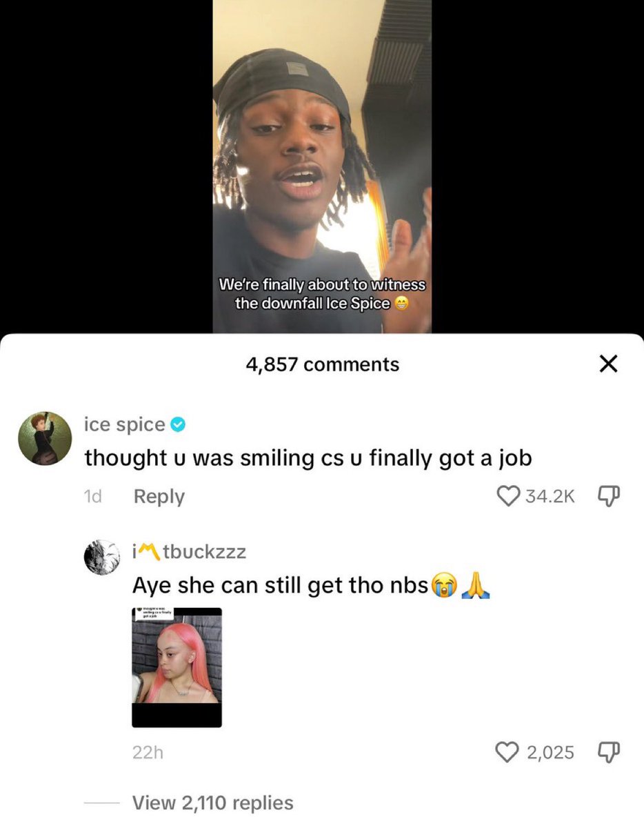 ice spice cooking her haters on tiktok got me crying 😭 - Thread from ...