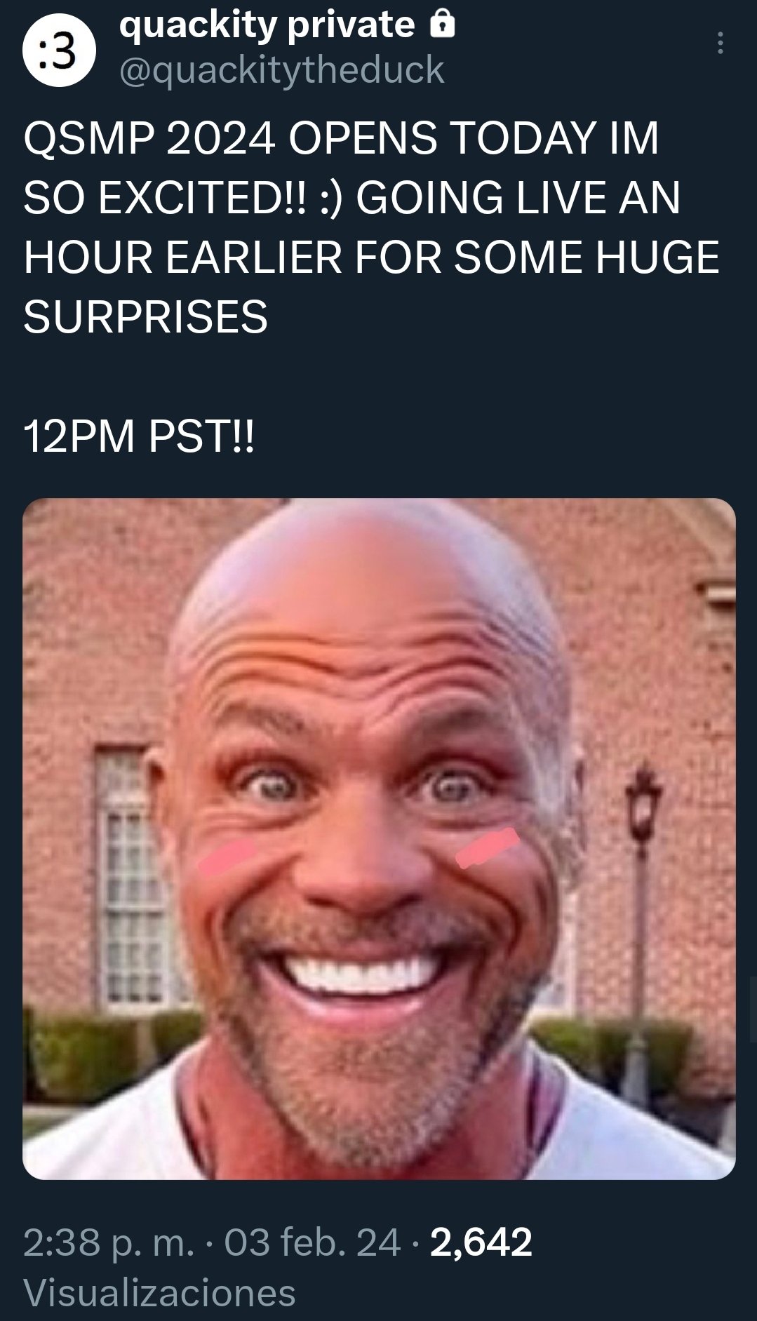 Meme Muy Emocionado