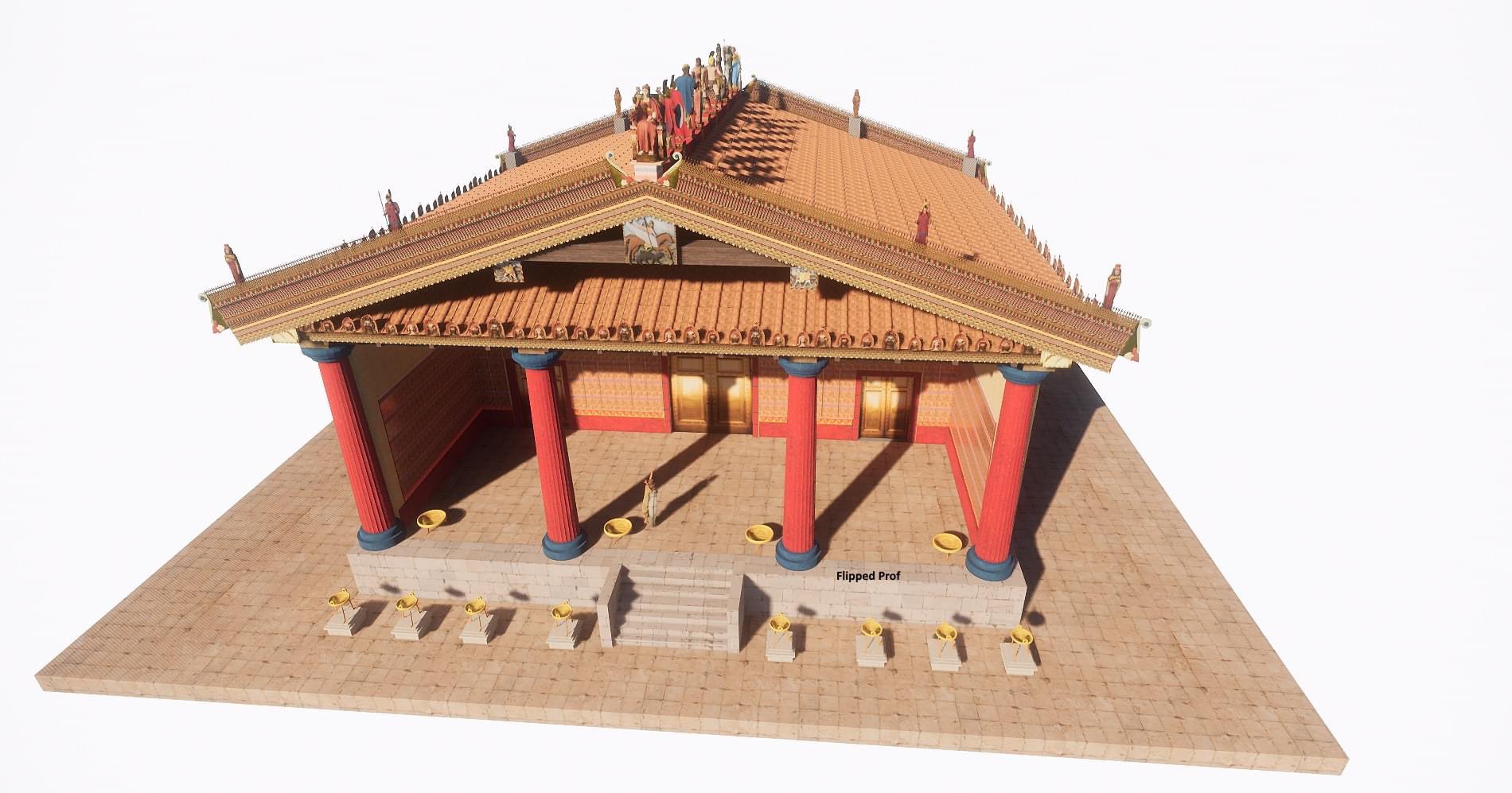 Model Of An Etruscan Temple