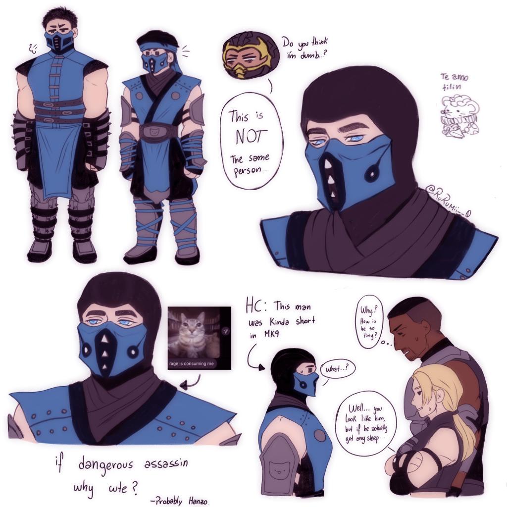 Sub Zero Mortal Kombat 9 Drawing