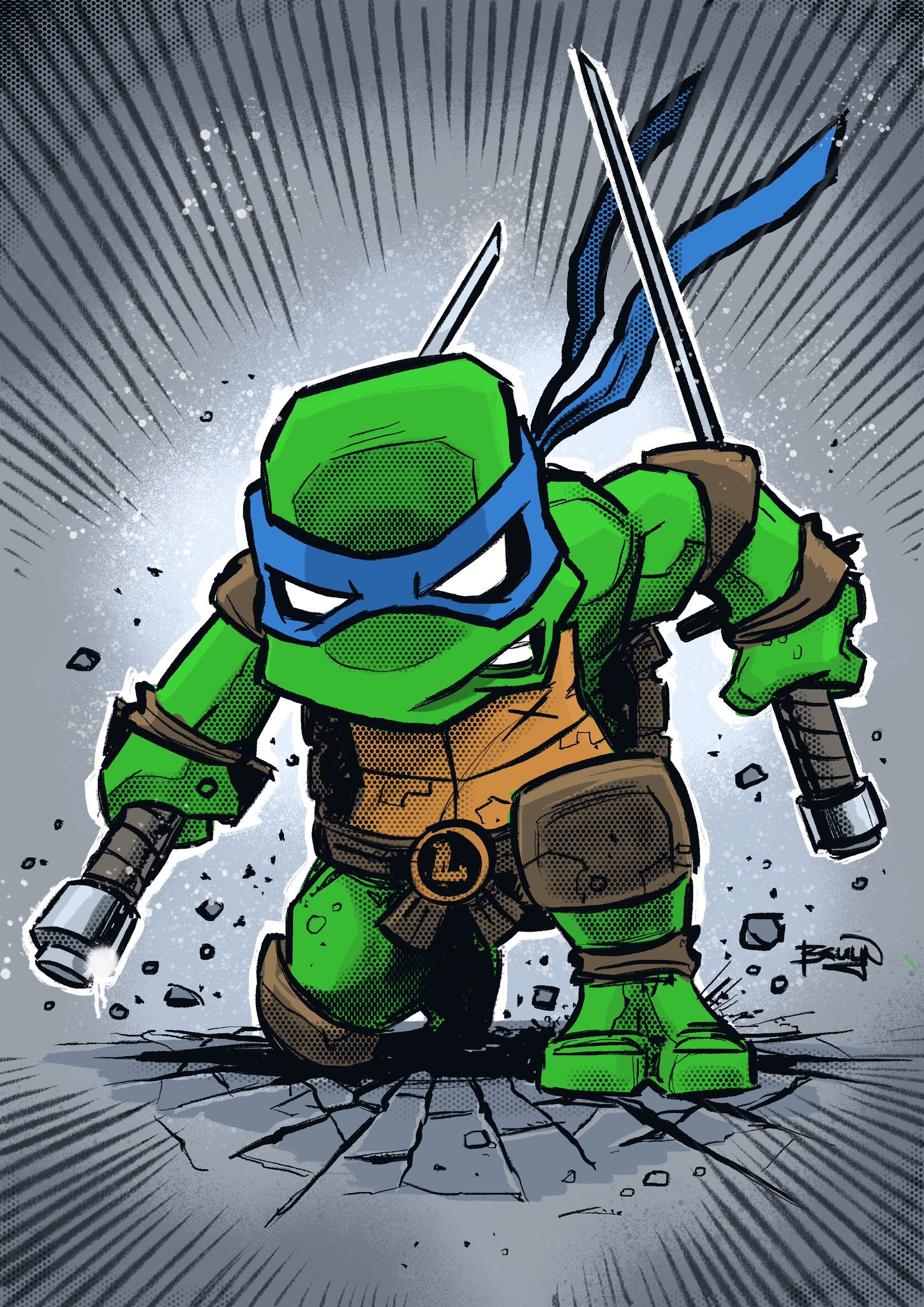 Leonardo From Tmnt Chibi