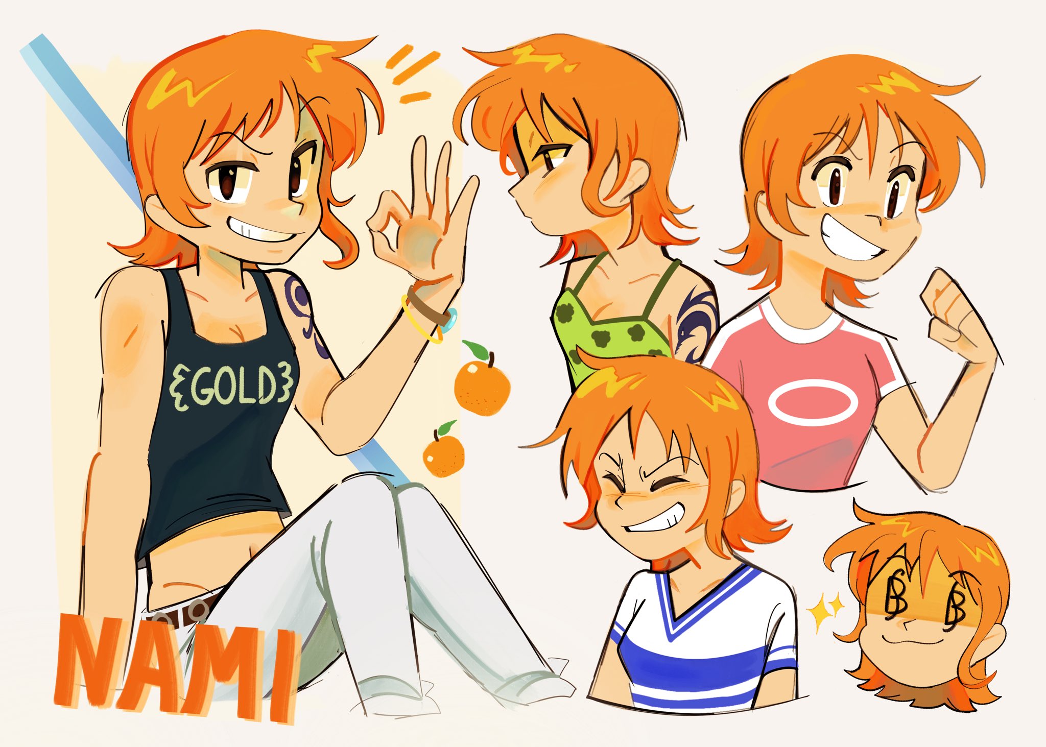 One Piece Nami Time Skip All Of Nami's Outfits Pre Timeskip Part 1/2