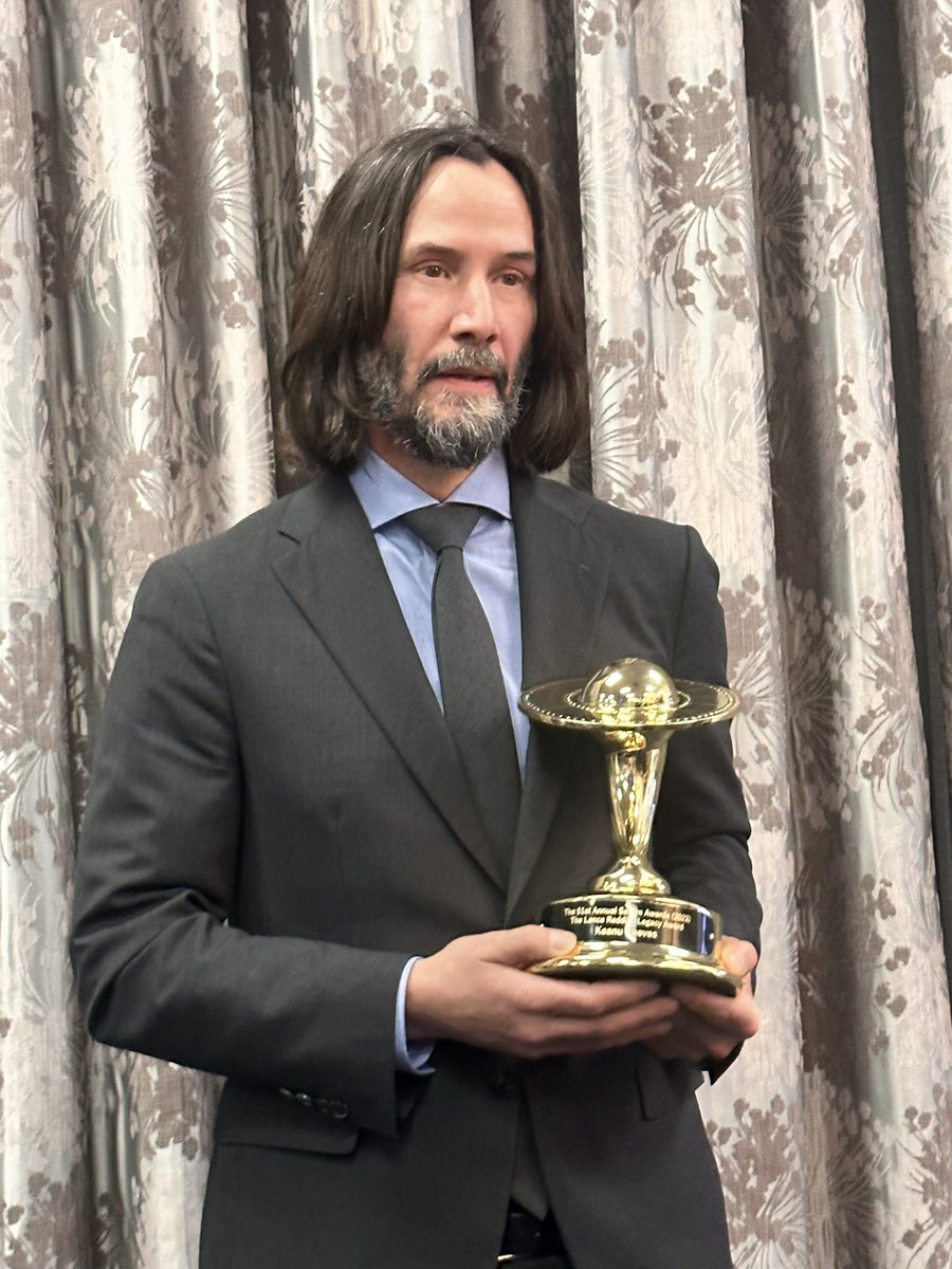 2024 Saturn Awards Keanu Reeves Receives Lance Reddick Legacy Award