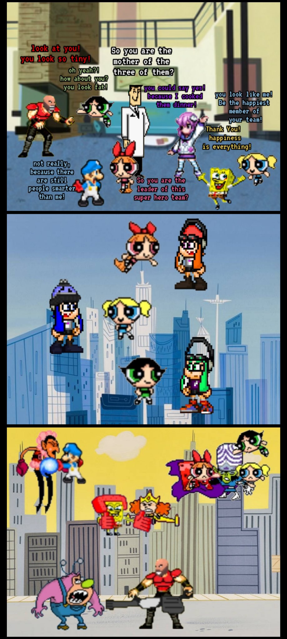 Meet The Powerpuff Girls Spongebob