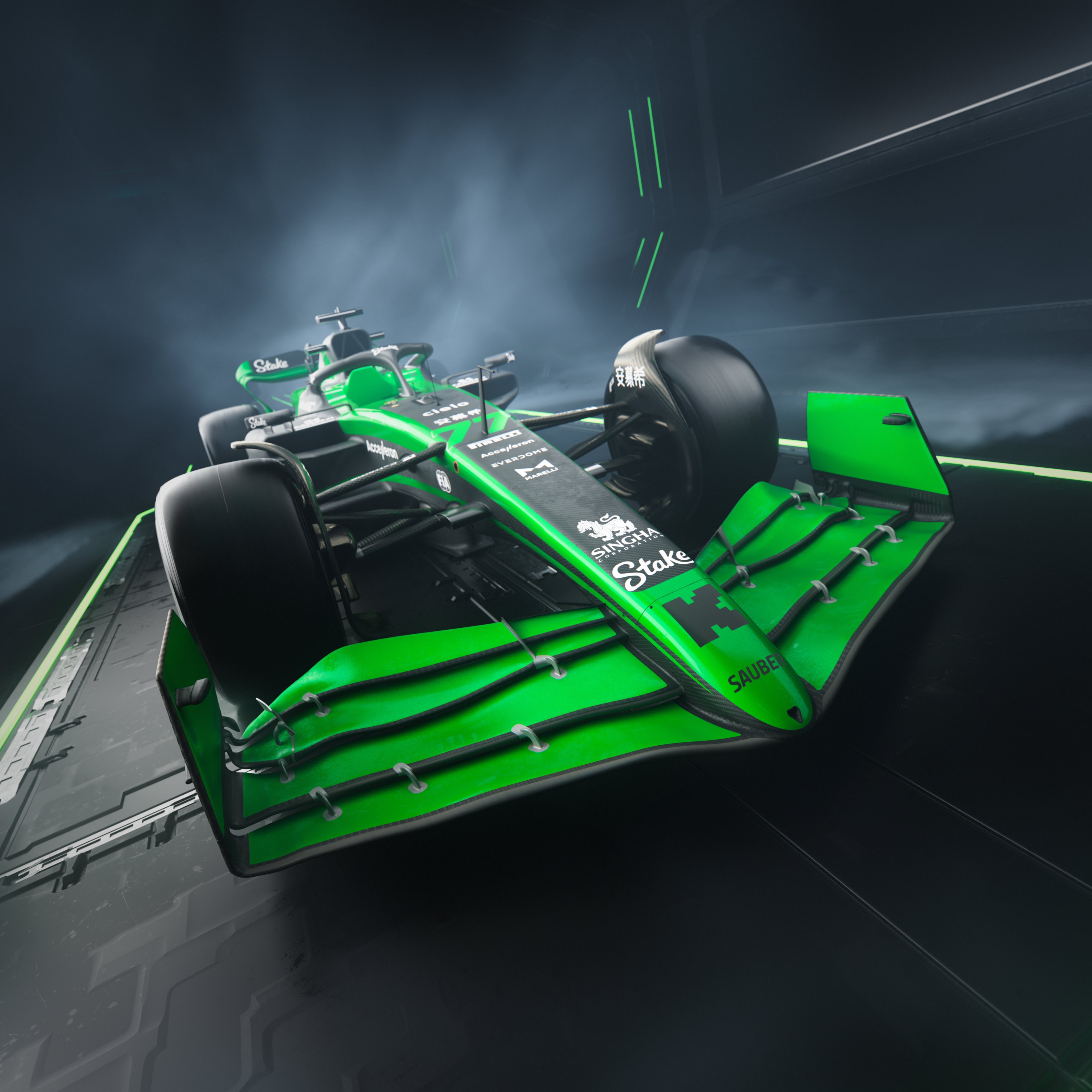 Stake F1 team presenteert opvallende zwart-groene F1-bolide: Dit is de C44 - F1journaal.be ...