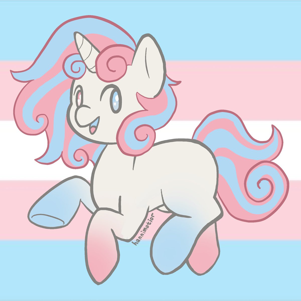 「trans and pan ponies! 」|han on vacation till 4/10! のイラスト