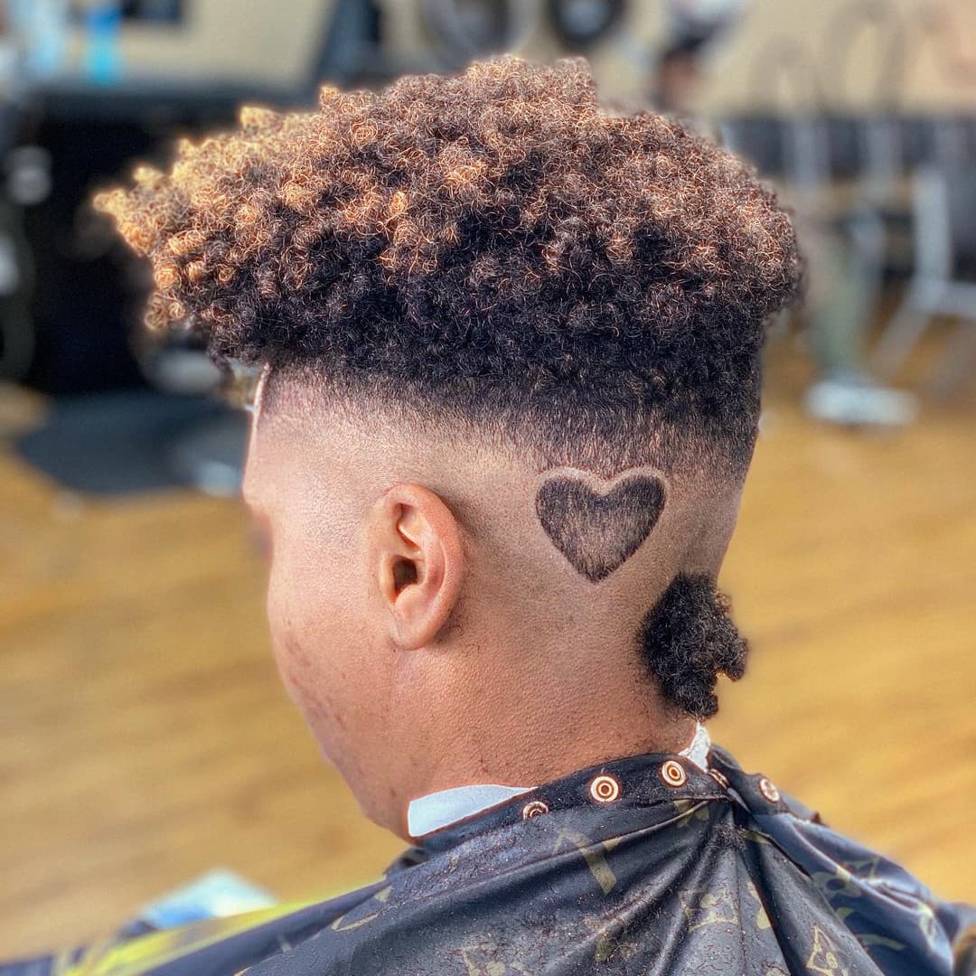 Ducktail Haircut Black