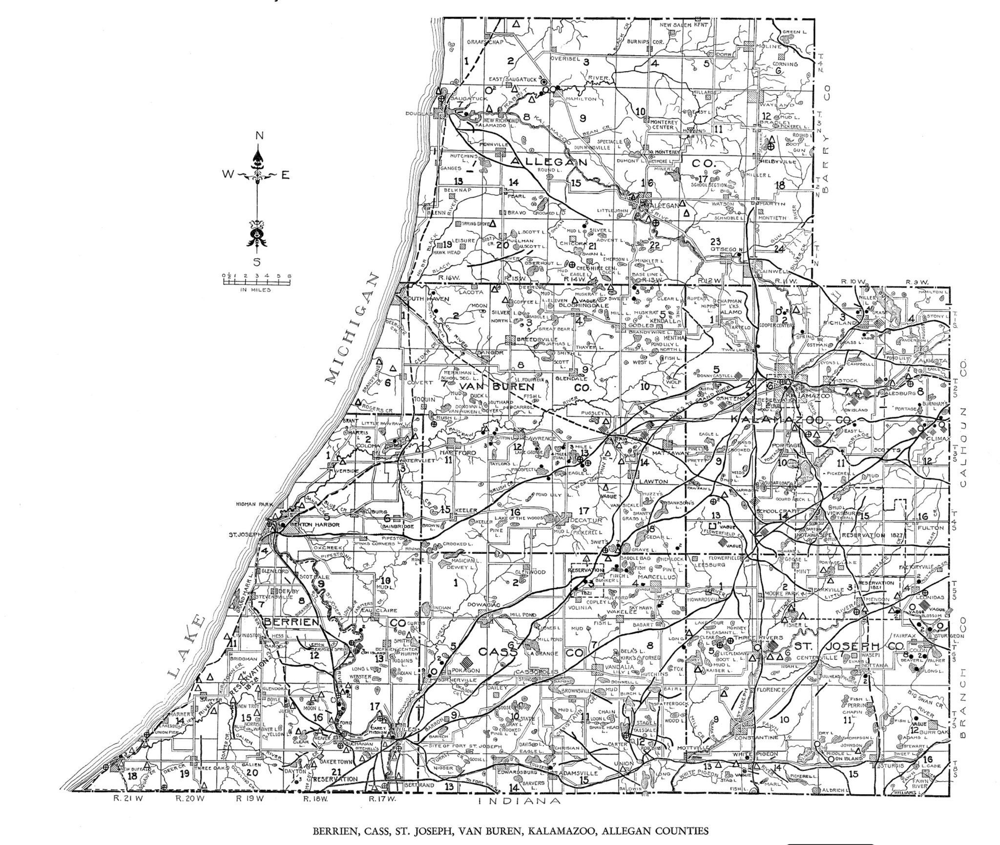 Kalamazoo And Van Buren Cass County Map MDOT Right Of Way File