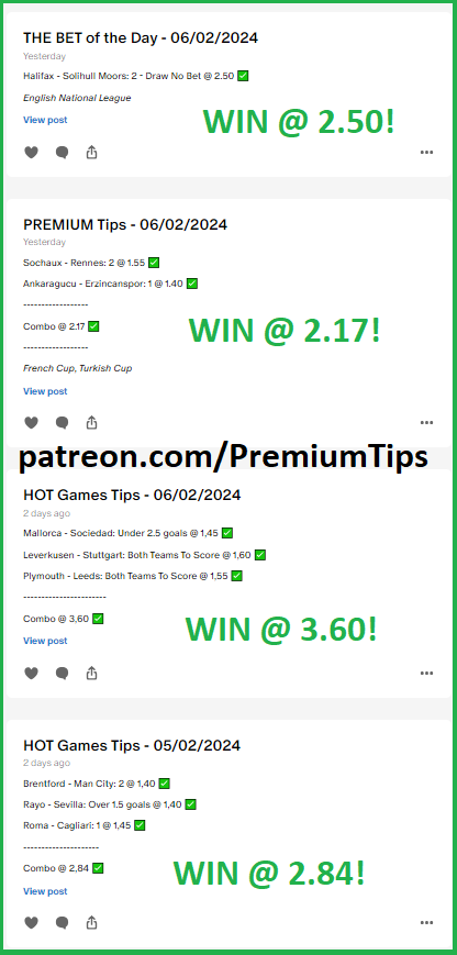 Premium Tips: Increase Drastically Your Chance to Win! • ComboBets