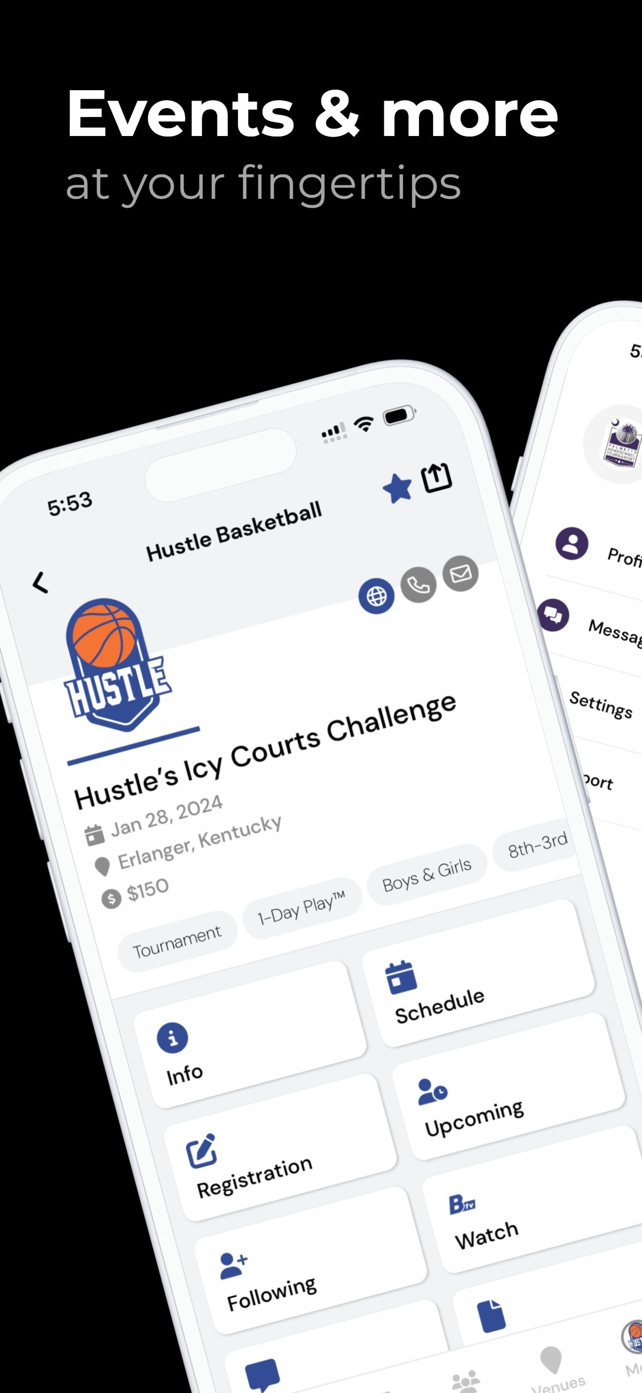 Exposure basketball events store