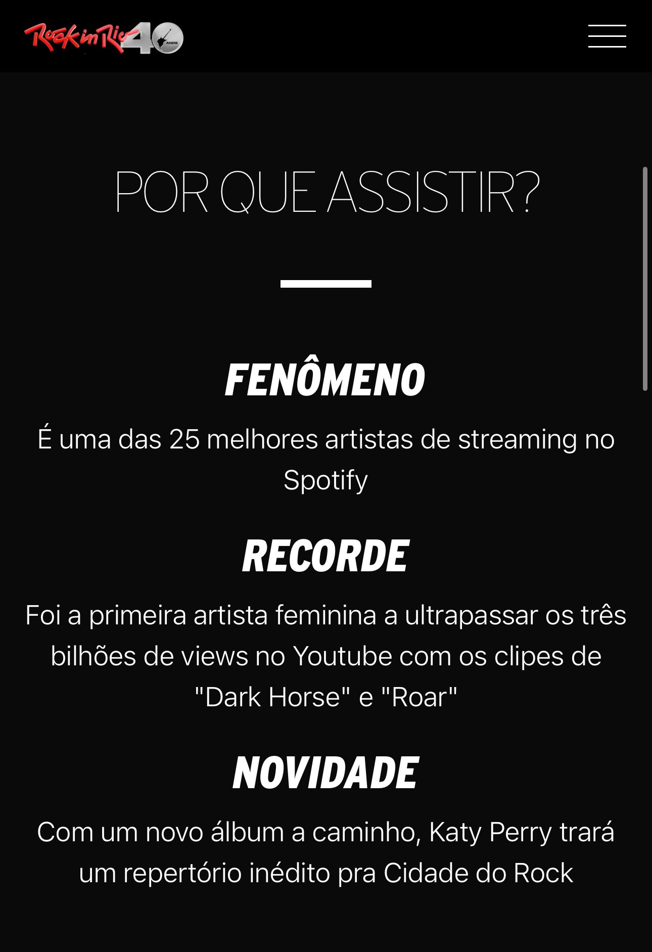 Katy Perry é anunciada como headliner do Rock in Rio / #KP6 é ... Katy Perry é anunciada como headliner do Rock in Rio / #KP6 é ...
