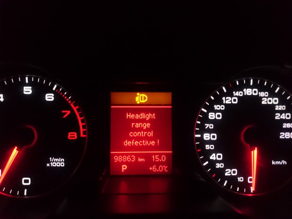 Headlight Leveling Monitor Warning Light Ukiona hio taa jua kwamba ...