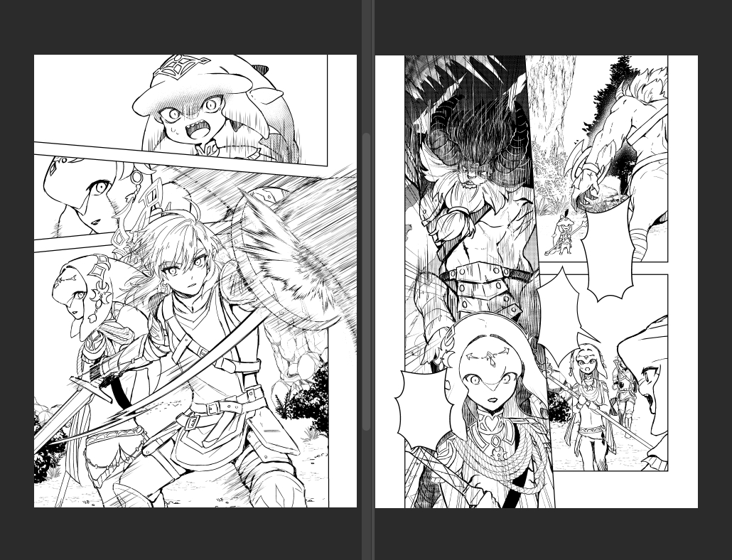 「戦闘描くのは難しい😭 」猫羽モカ️☕CWT-S18/NiCE兔06の漫画