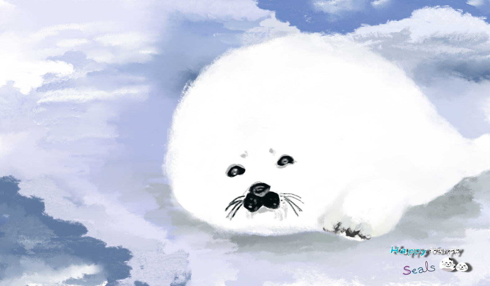 Happy Harp Seal