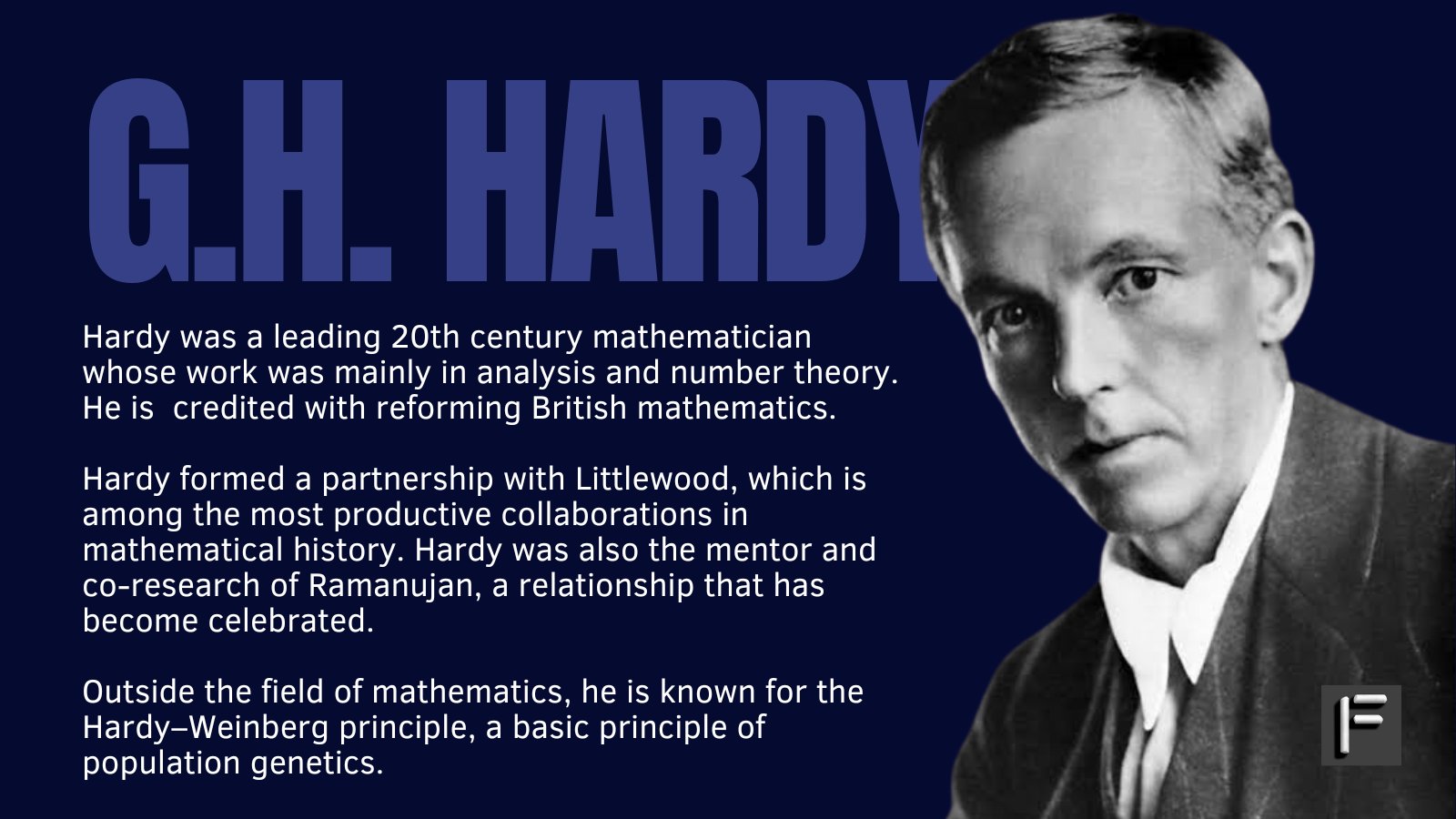 The G H Hardy Mathematician G. H. Hardy Linda Hall Library