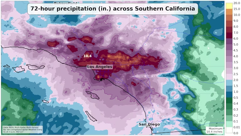Precipitation Map California