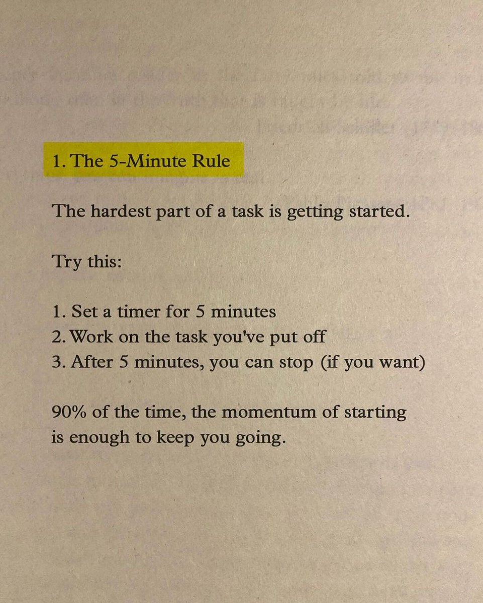 7 Proven Systems To Overcome Procrastination 1. The 5-Minute Rule ...