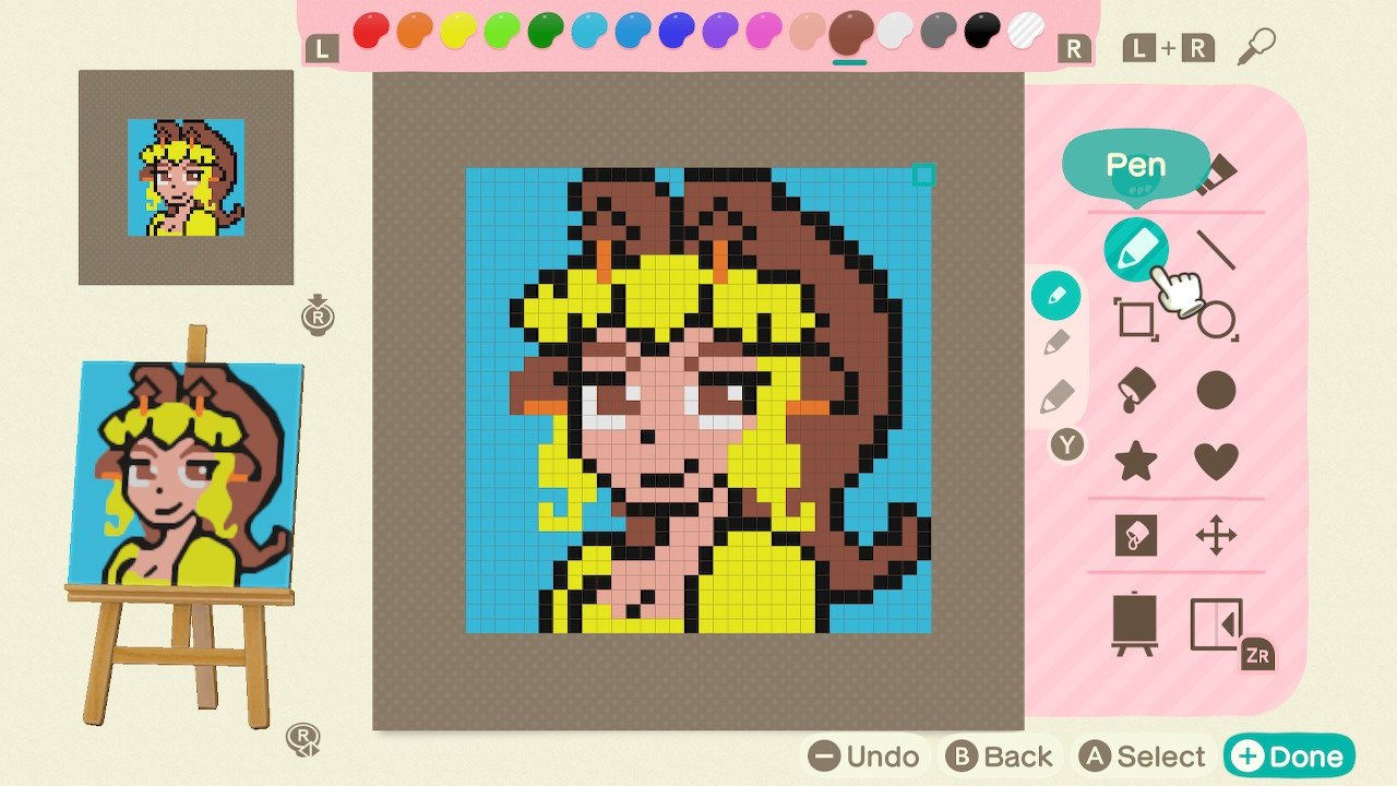 Pixel art animal crossing new horizons store
