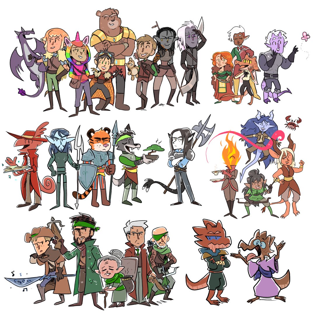 「Opening one more small batch of character doodle slots, prob」AC Stuart ...