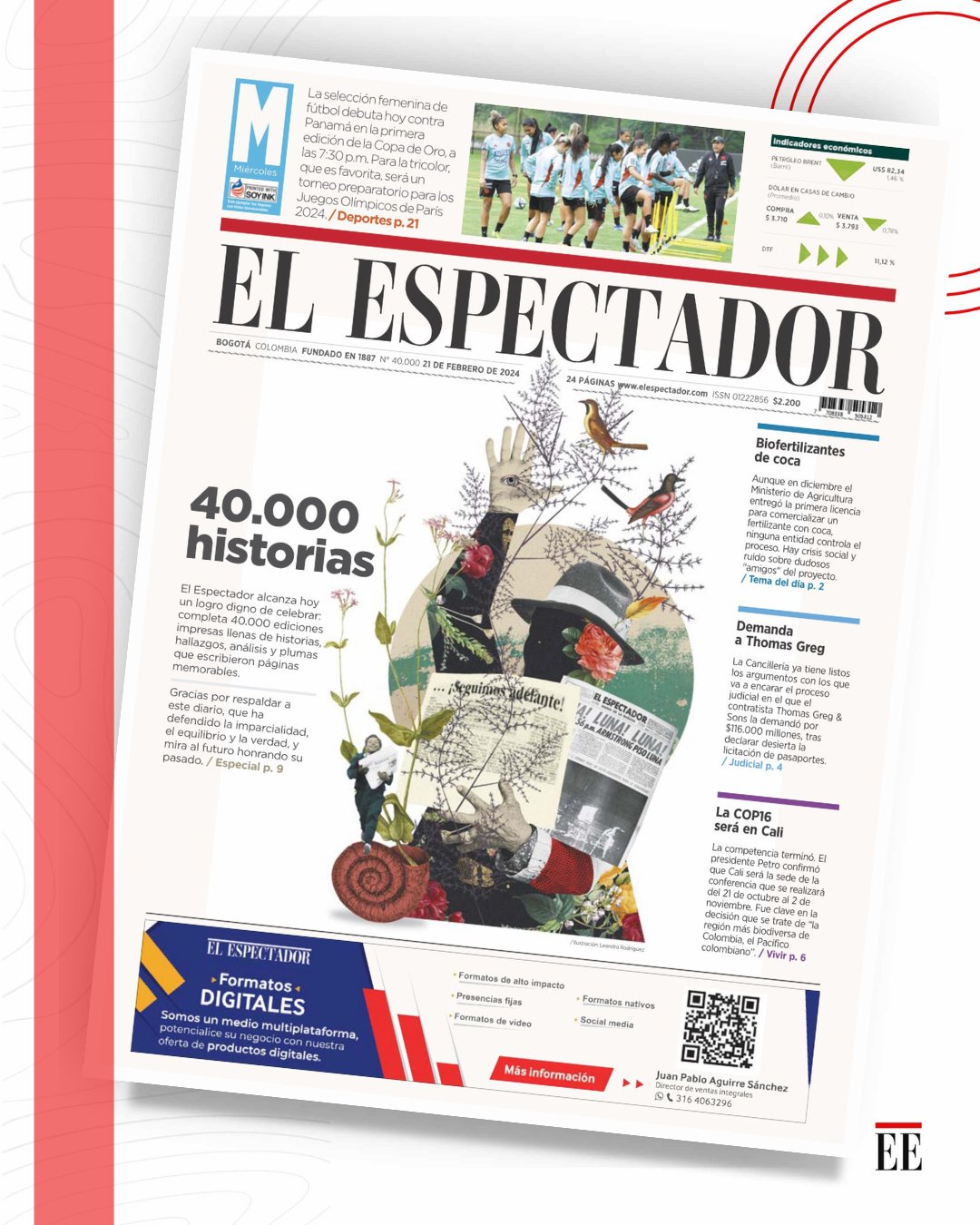Periodico El Espectador Logo La Lesión De Falcao, Cuestión De Estado