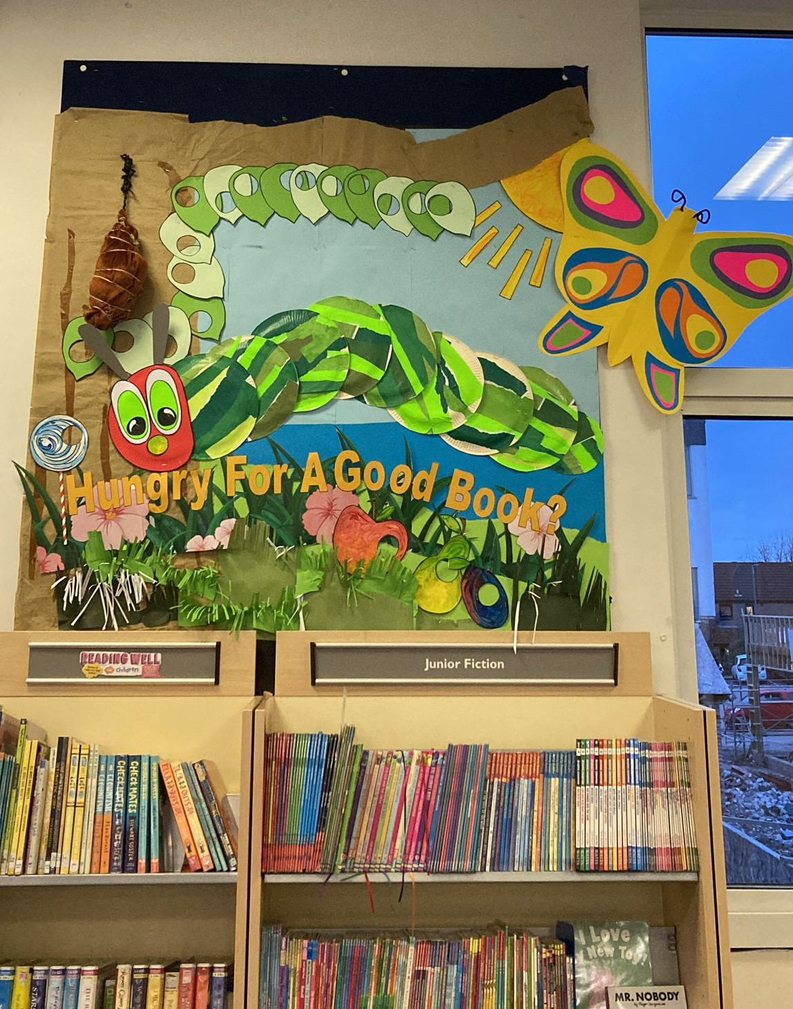 Library Display Wall Library Shelving Creative