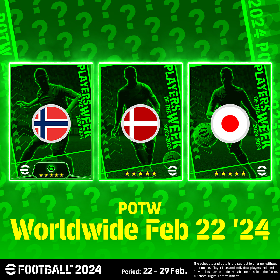 The latest #eFootball POTW will arrive in-game tomorrow! 🔜 Here's a ...
