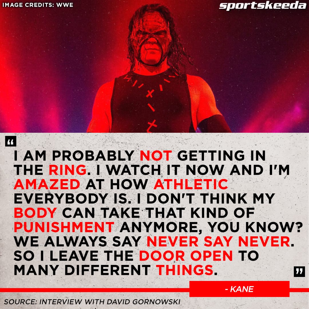 Kane Wrestler Quotes Pro Wrestling Stars Are Dunking On Fellow
