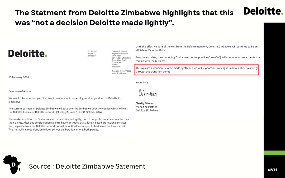 1/28 Beyond the Headlines: The Untold Story Behind Deloitte's Zimbabwe Exit. While Deloitte's ...