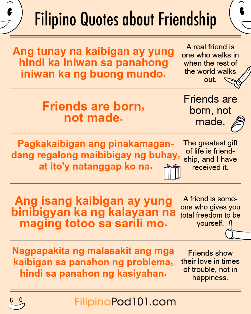 Quotes About Life And Love And Happiness And Friendship Tagalog