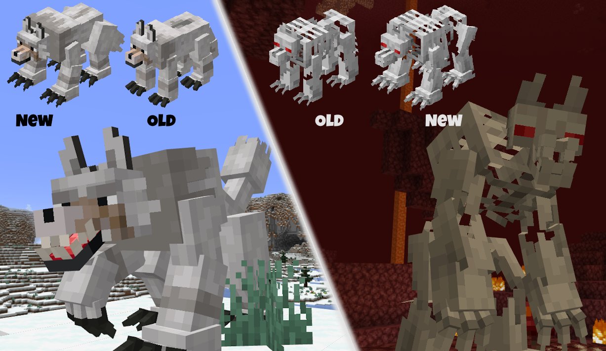 Wolf Minecraft Ansikt New Wolftypes Explained: : R/Minecraft